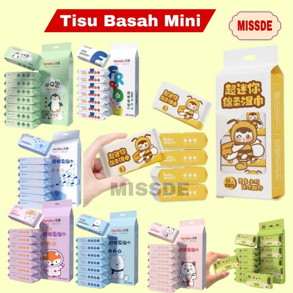 Jual Tissue Basah Mini Karakter / Tisu Basah Bebas Alkohol / Tissue ...