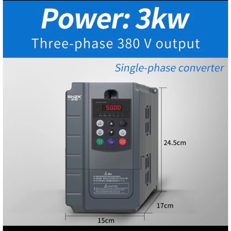 Jual Motor Inverter 3KW AC 220V 1P - 380V 3P Single Phase Three Phase ...