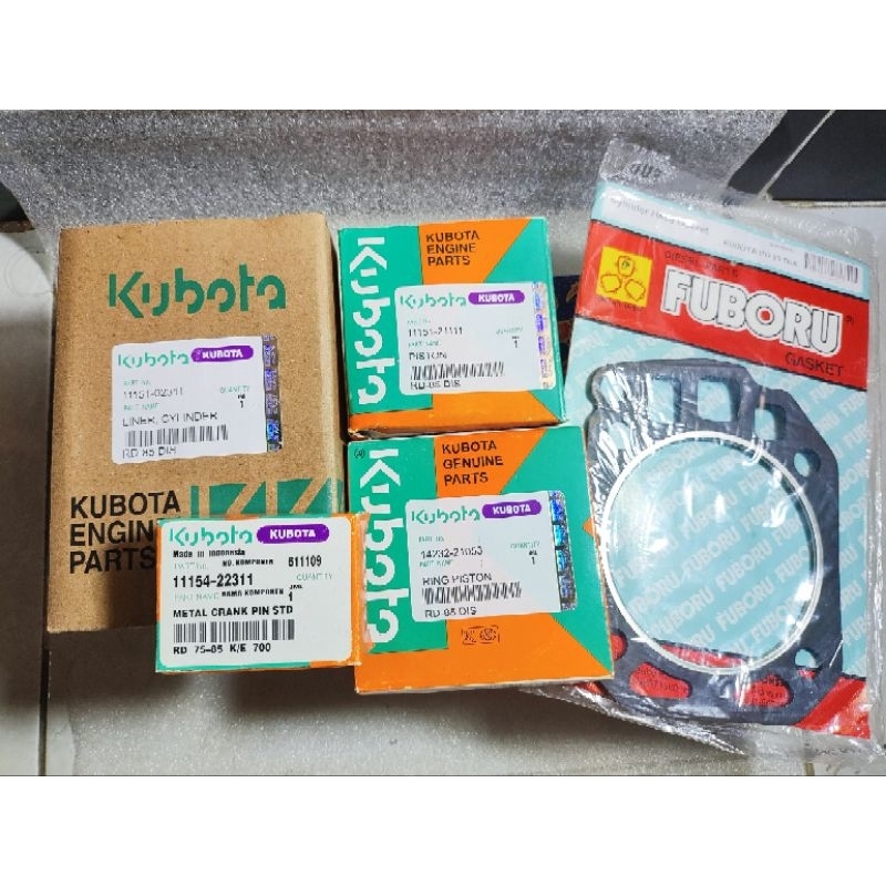 Jual paket set kubota rd 85 DI 1/2S cylinder liner piston ring set ...