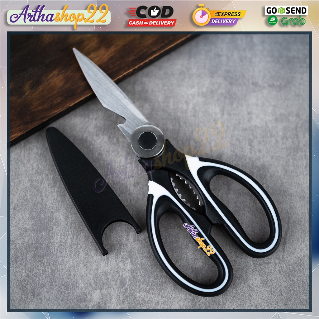 Jual Gunting Dapur Daging Serbaguna Kitchen Meat Scissors Stainless ...