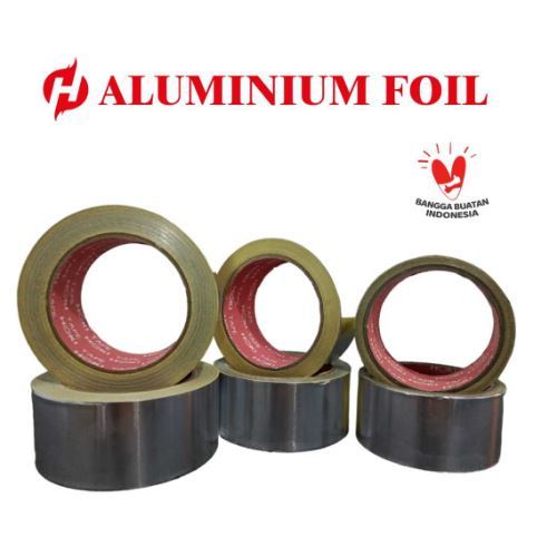 Jual LAKBAN ALUMUNIUM FOIL HOKI 48MM*100CM 1M / ISOLASI ALUMUNIUM FOIL ...