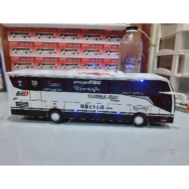 Jual Miniatur Bus RC KIDS PANDA jetbus 5 Tunggal Jaya remote control ...