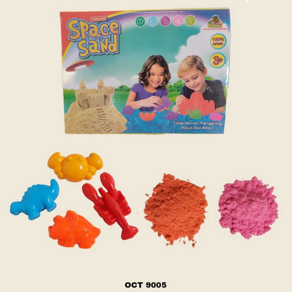 Jual SPACE SAND MAINAN PASIR + CETAKAN DAN PASIR 2 WARNA (9005 ...