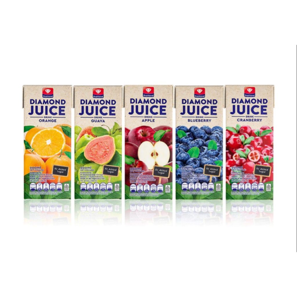 Jual Diamond UHT Jus / Juice Buah 1L / Rasa Apel / Orange / Guava ...