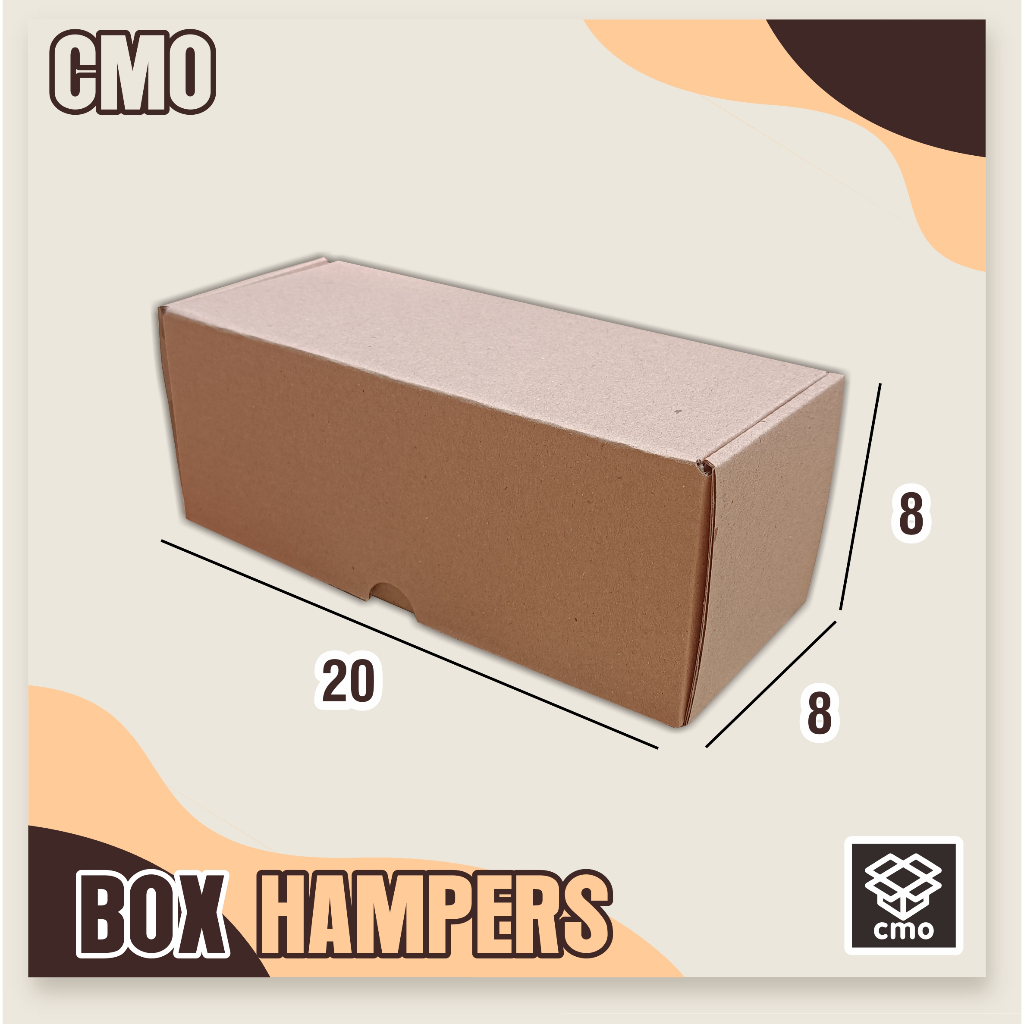 Jual KARDUS BOX UKURAN 20x8x8 cm DUS POLOS | DUS KUE | DUS KOSMETIK ...