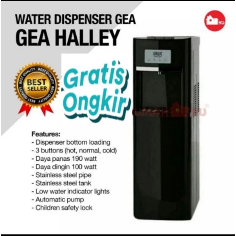 Jual Dispenser GEA Halley galon bawah Low Watt | Shopee Indonesia