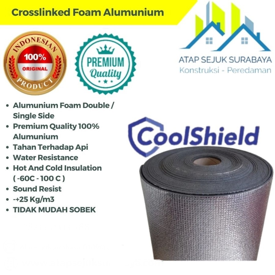 Jual Foam Alumunium Foil Peredam Panas Atap merk Cool Shield | Shopee ...
