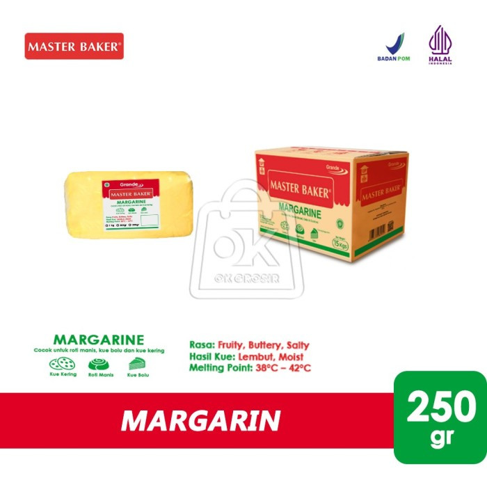 Jual Margarin Serbaguna Margarine Grande Master Baker (250 gr) | Shopee ...