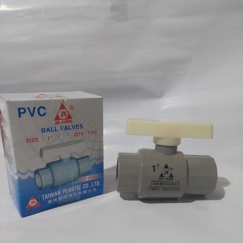 Jual Ball Valve JIARONG Jia Rong 1" Stop Kran PVC 1 inch Jiarong ...