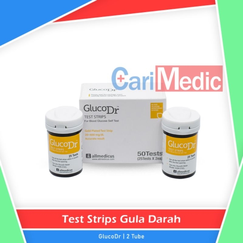 Jual Strip Gluco Dr Tes Glucose | Strip Cek Gula Darah GlucoDr AGM-2100 ...