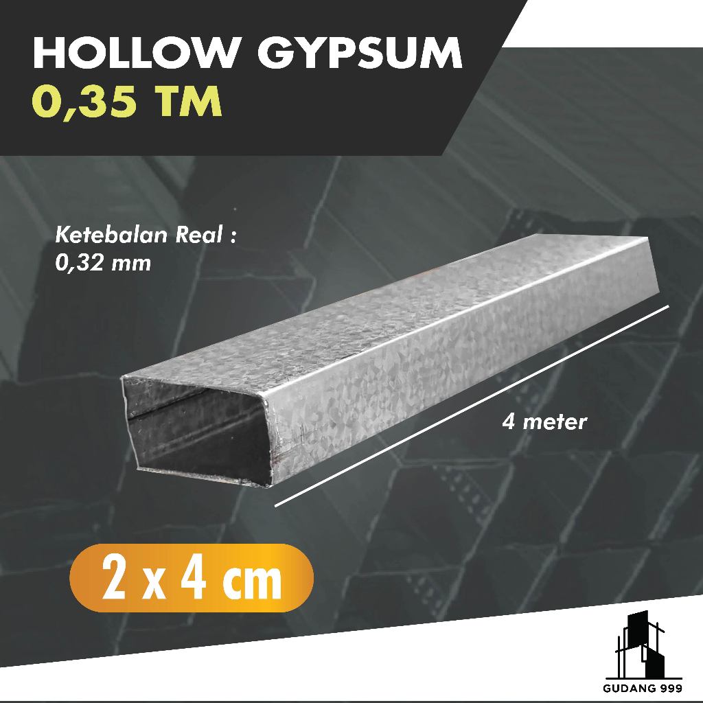Jual HOLLOW / HOLO / RANGKA HOLLOW GYPSUM / HOLLOW GALVALUM POLOS 2x4 0 ...