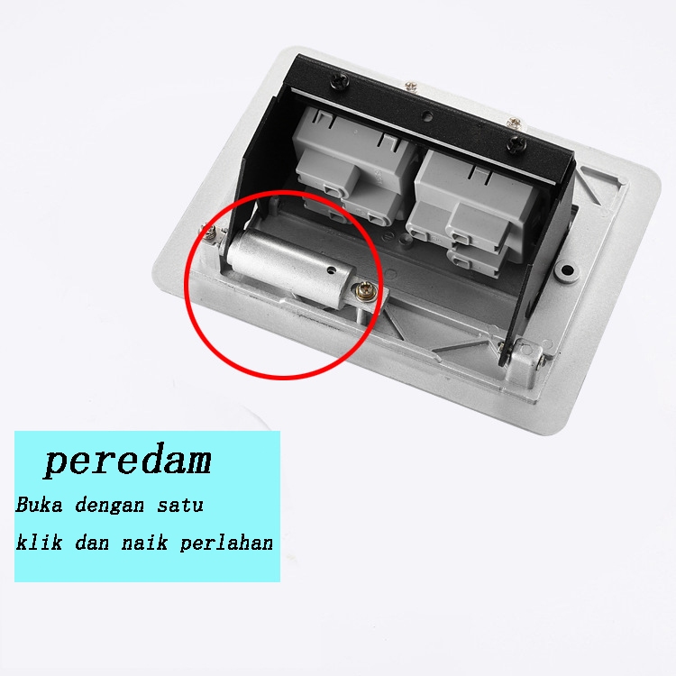 Jual Stop Kontak Lantai Flip Up Slow Motion Stopkontak/Stop Kontak ...