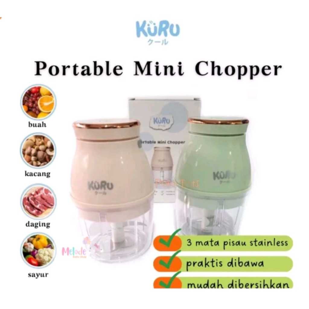 Jual Kuru Baby Portable Mini Food Chopper | Shopee Indonesia