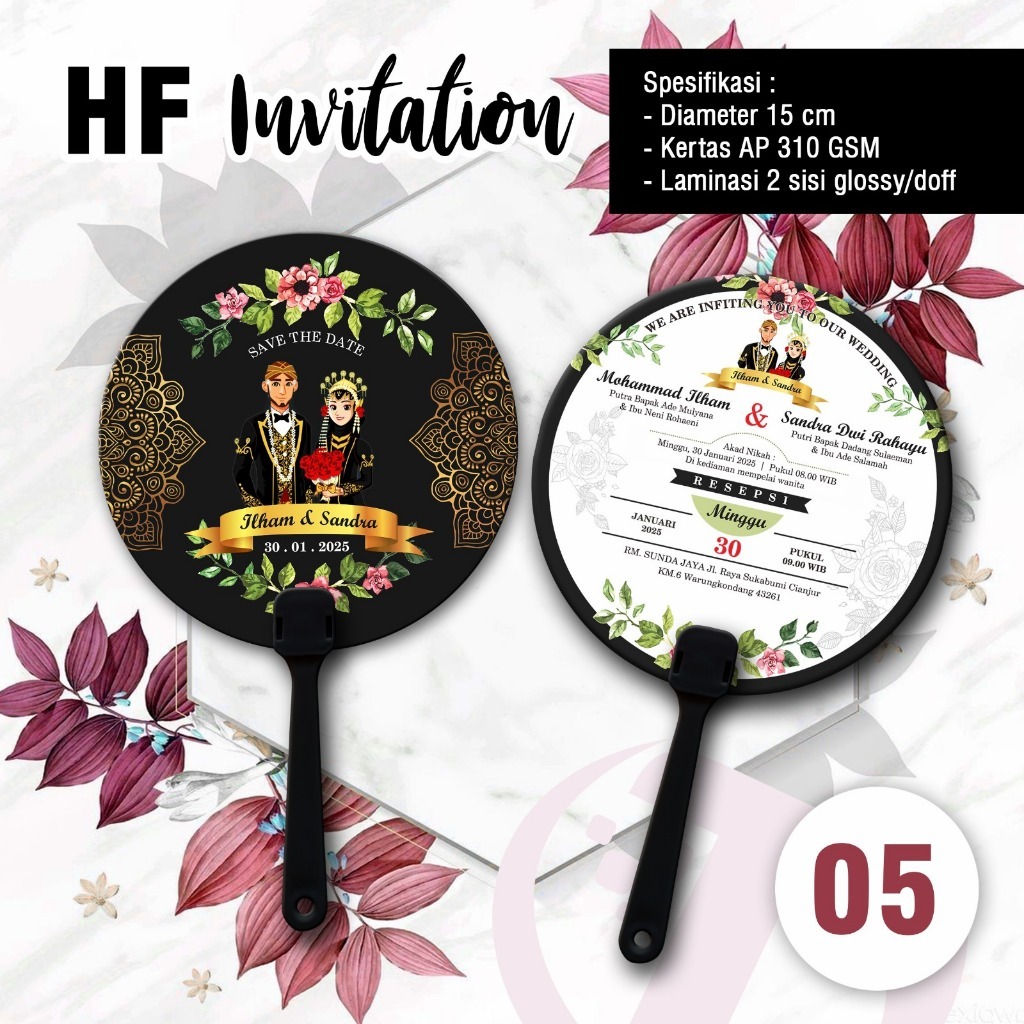 Jual UNDANGAN PERNIKAHAN KIPAS CUSTOM MURAH - UNDANGAN PERNIKAHAN KIPAS ...