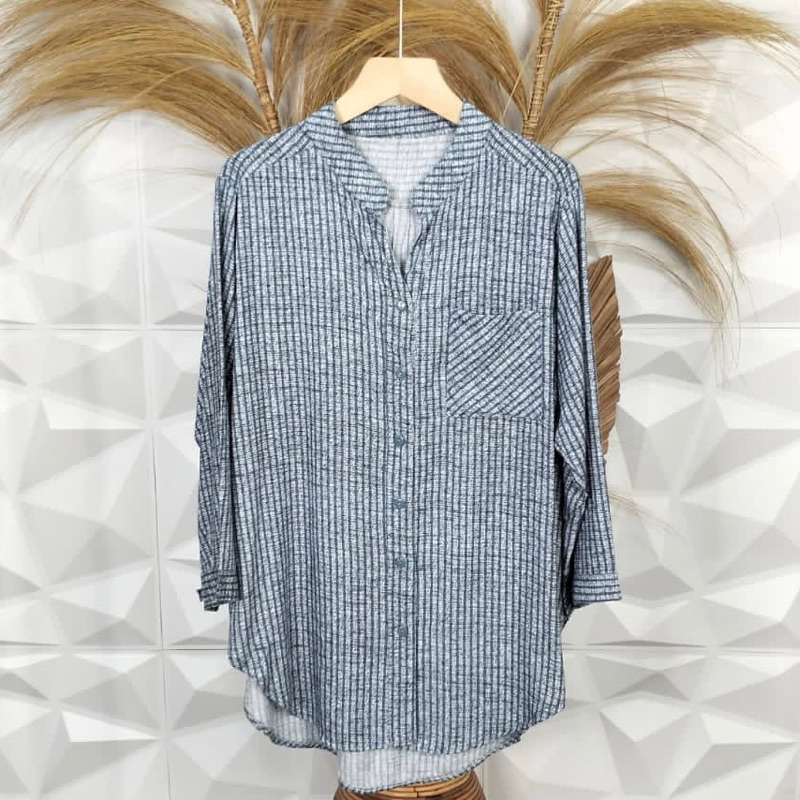 Jual Atasan Wanita Salur Bahan Rayon Premium/Blouse wanita Terbaru ...
