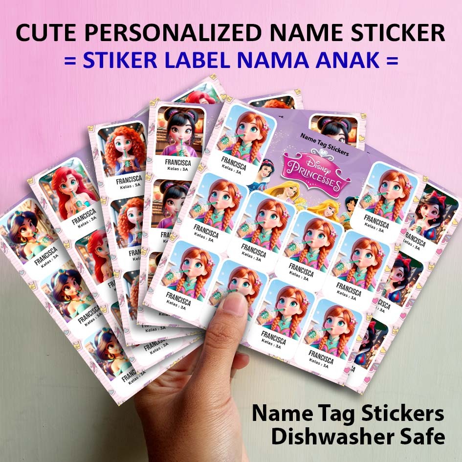 Jual STIKER BUKU STIKER TUMBLER STAMPS NAME STICKER LABEL NAMA NAME TAG ...