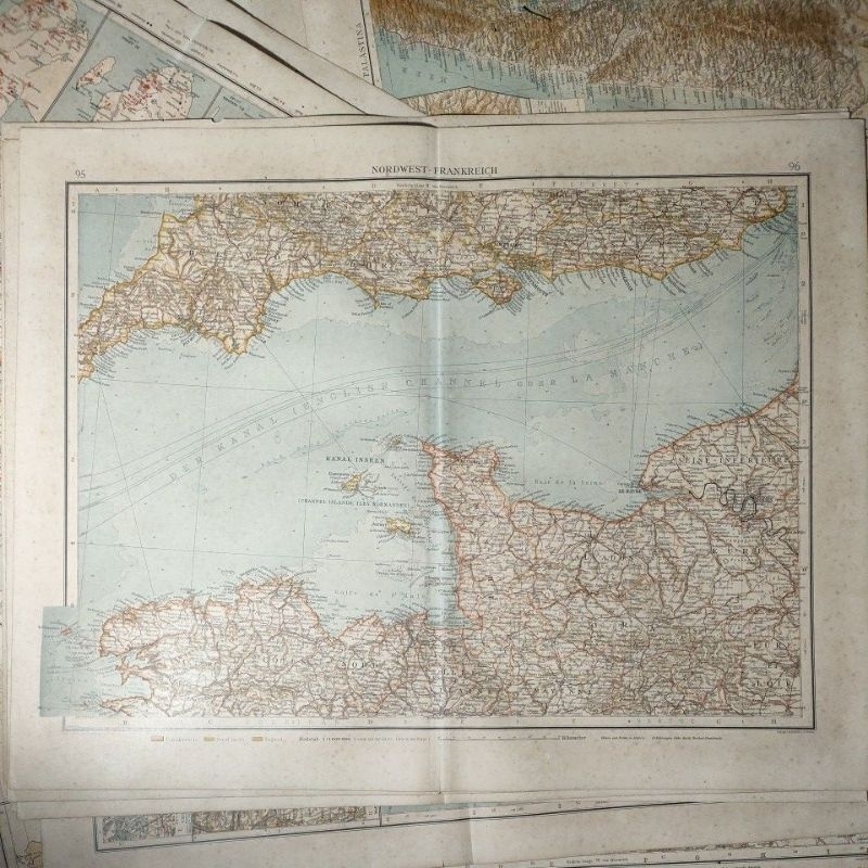 Jual Maps World Old Vintage Peta Dunia Kuno Cetakan 1912 Peta Negara ...