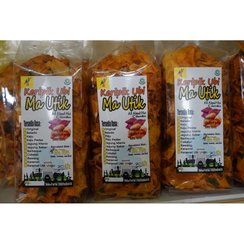 Jual KERIPIK UBI MA UTIK KEMASAN PLASTIK BENING KOTAK - kripik ubi ...