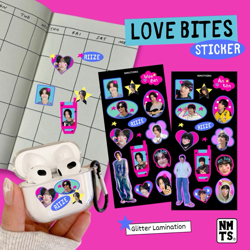 Jual LOVE BITES GLITTER STICKER - RIIZE STICKER | Shopee Indonesia