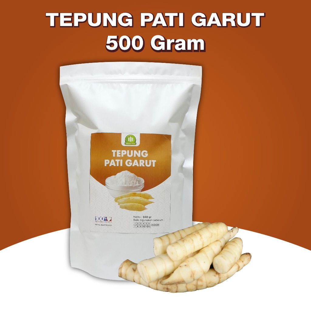 Jual Tepung Umbi Garut Pati Irut Asli Obat Asam Lambung 500gr | Shopee ...