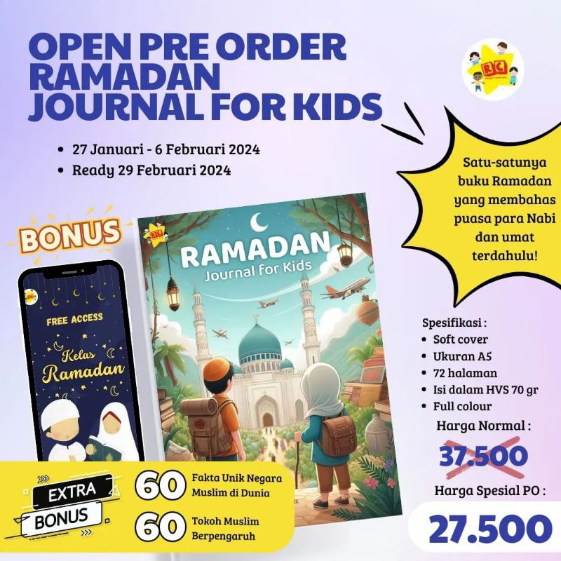 Jual [READY] Buku Aktivitas Ramadhan Anak (5+) : Jurnal Ramadhan ...