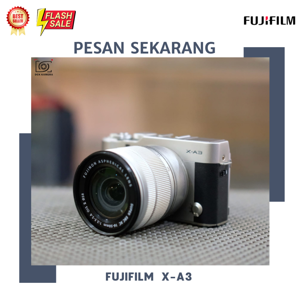 Jual MIRRORLESS FUJIFILM X-A3 + lensa kit 16-50mm | Shopee Indonesia