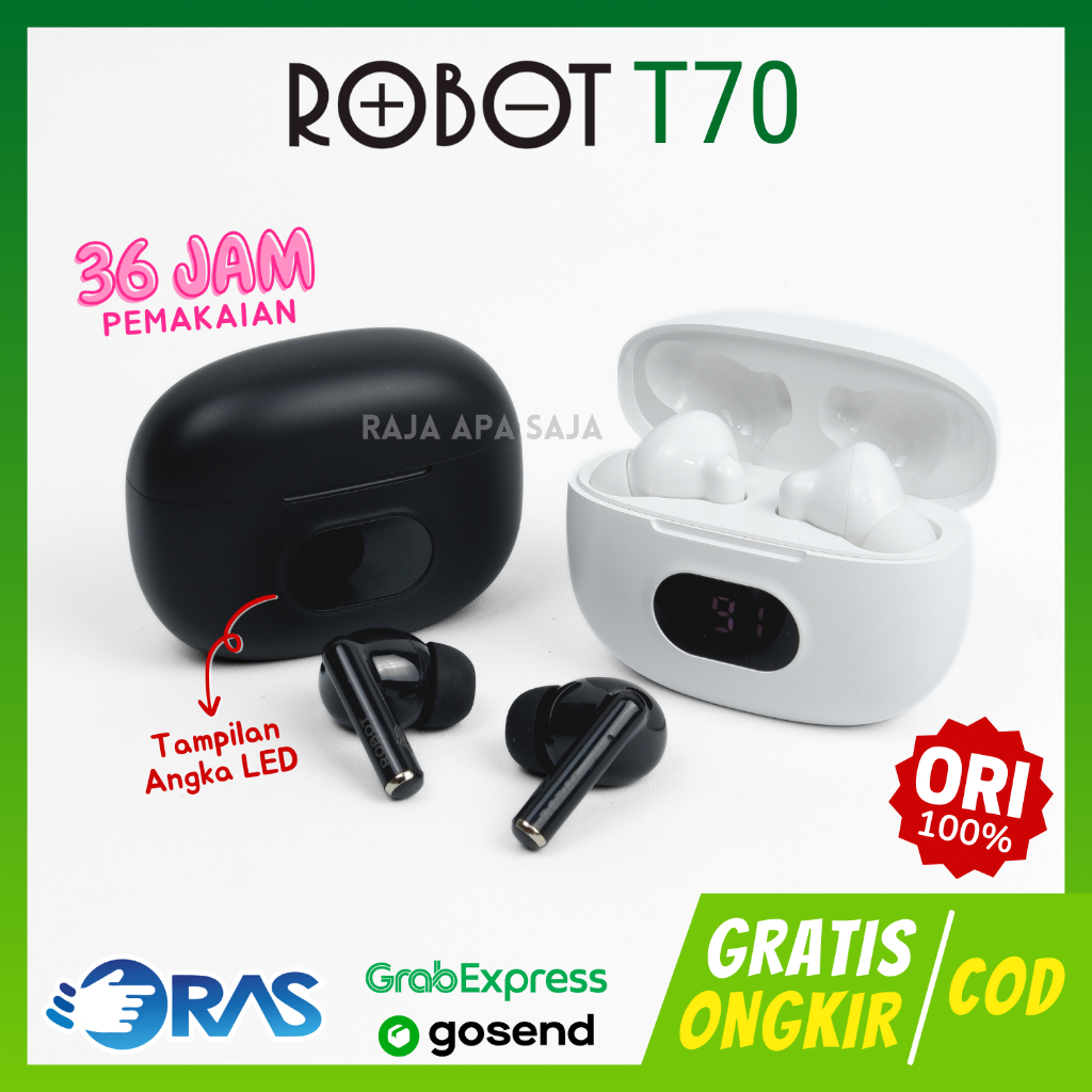Jual Headset Bluetooth Robot TWS Full Bass Stereo Handsfree Earphone ...