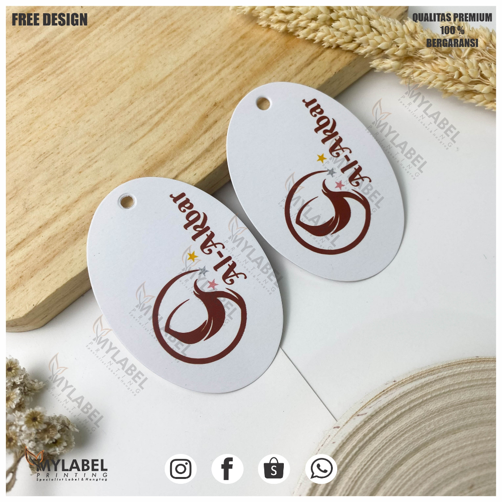 Jual Hang tag label satin satu set | Shopee Indonesia