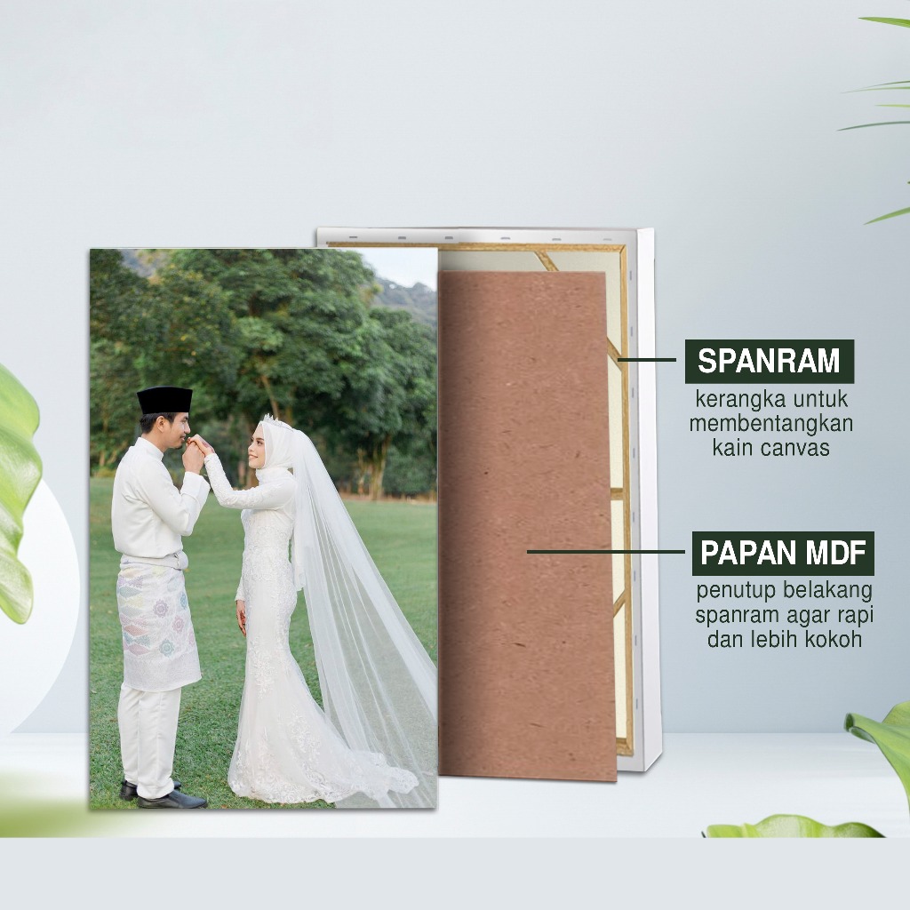 Jual CETAK FOTO KAIN CANVAS SPANRAM | Shopee Indonesia