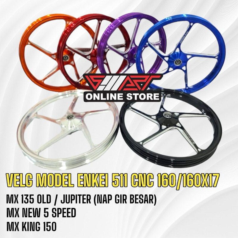 Jual VELG RACING MODEL ENKEI 511 505 CNC MX OLD , MX NEW , MX KING ,DLL ...