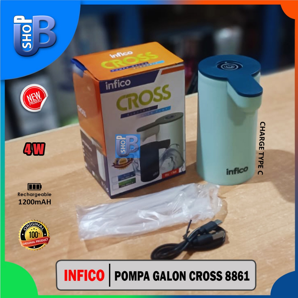 Jual POMPA GALON ELEKTRIK INFICO CROS 8861/WATER PUMP INFICO CROS ELECTRIC 8861 | Shopee Indonesia