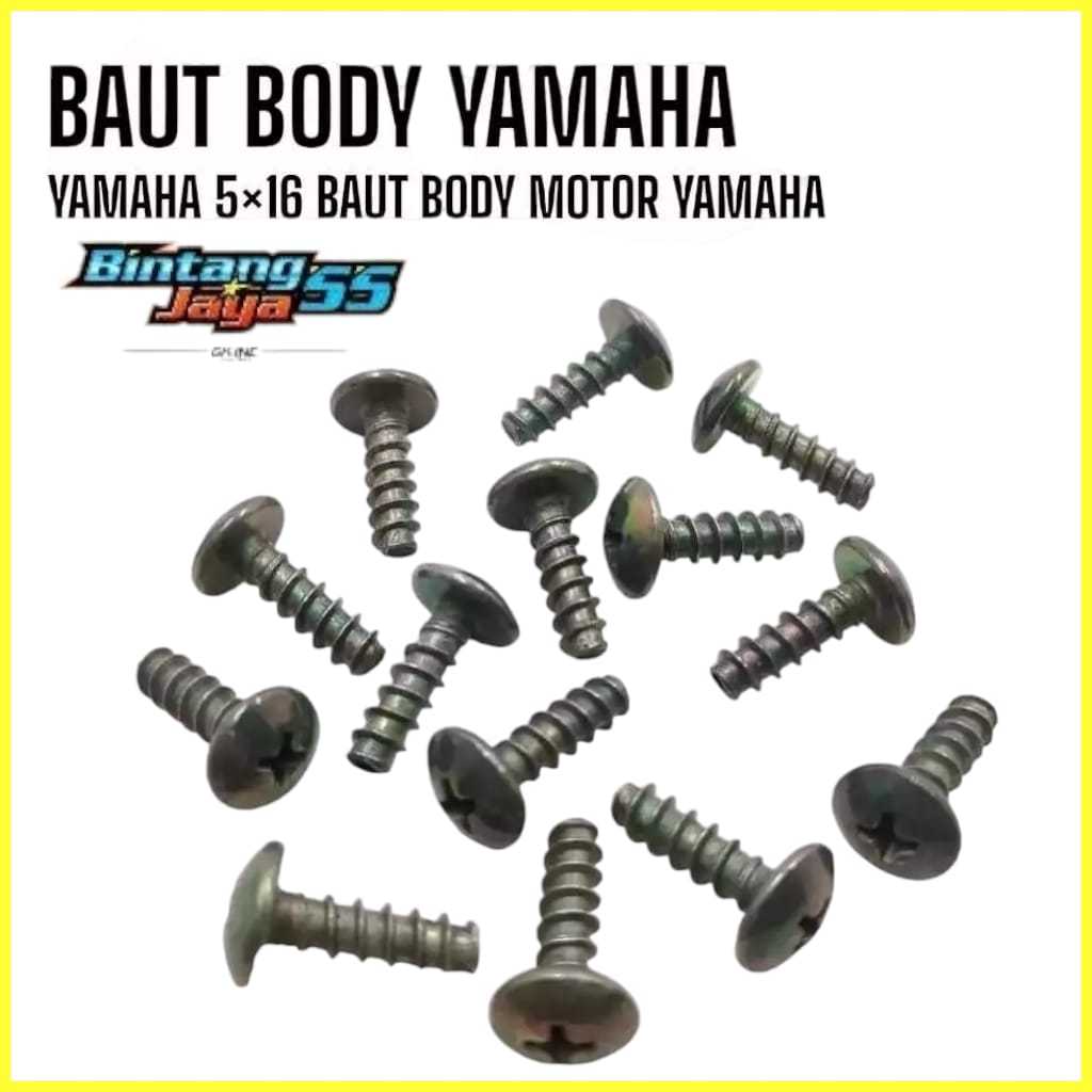 Jual BAUT BODY SKRUP YAMAHA 5x16 BAUT BODY YAMAHA HARGA ( SATUAN/PCS ...