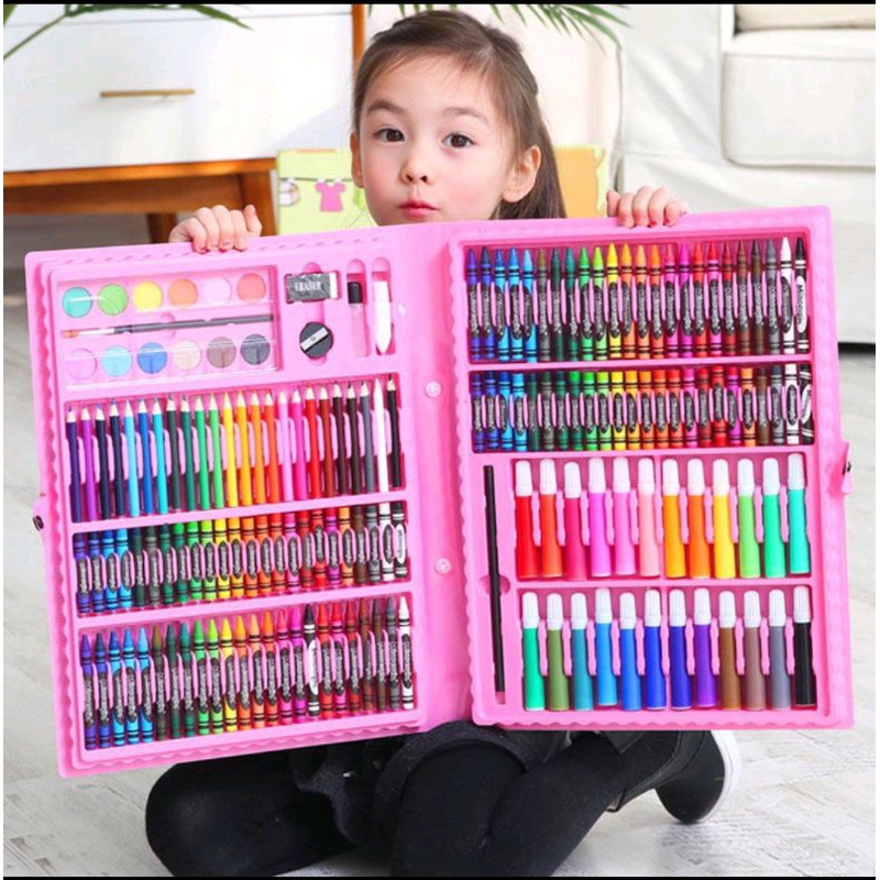 Jual CRAYON PAKET ISI 168 / CRAYON ANAK VIRAL / KRAYON VIRAL / BELAJAR ...