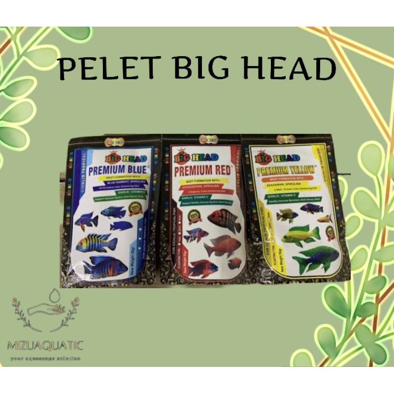 Jual PAKAN PELET IKAN CICHLID BIG HEAD PREMIUM BLUE RED YELLOW PLATINUM ...