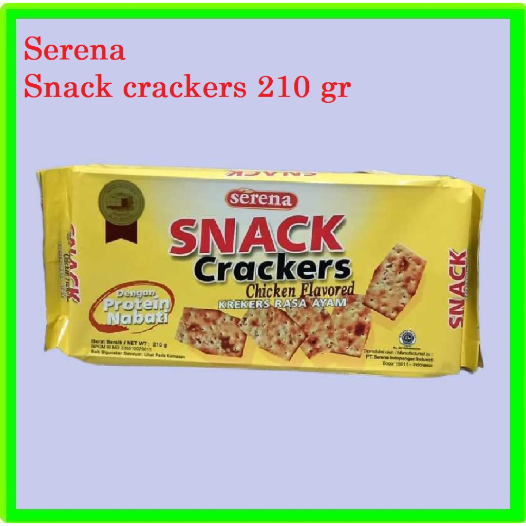 Jual Serena Snack Crackers Chicken Flavored / Biskuit Rasa Ayam 240gr ...