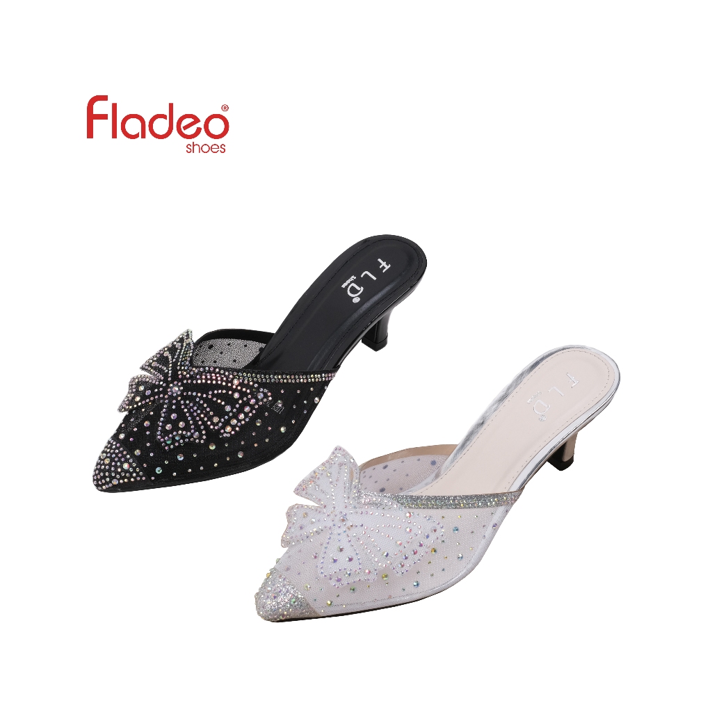 Jual Fladeo A24/LDFH768-1MS/Sepatu Slop Hak Tinggi Wanita [ Mules High ...