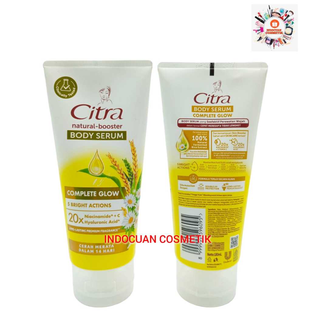 Jual (INDOCUAN) Citra Natural Booster Body Serum Complete Glow 180ml ... Jual (INDOCUAN) Citra Natural Booster Body Serum Complete Glow 180ml ...