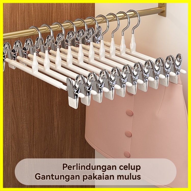 Jual YaY Hanger Celana Premium / Hanger Jepit Bahan/ Hanger Kerudung ...