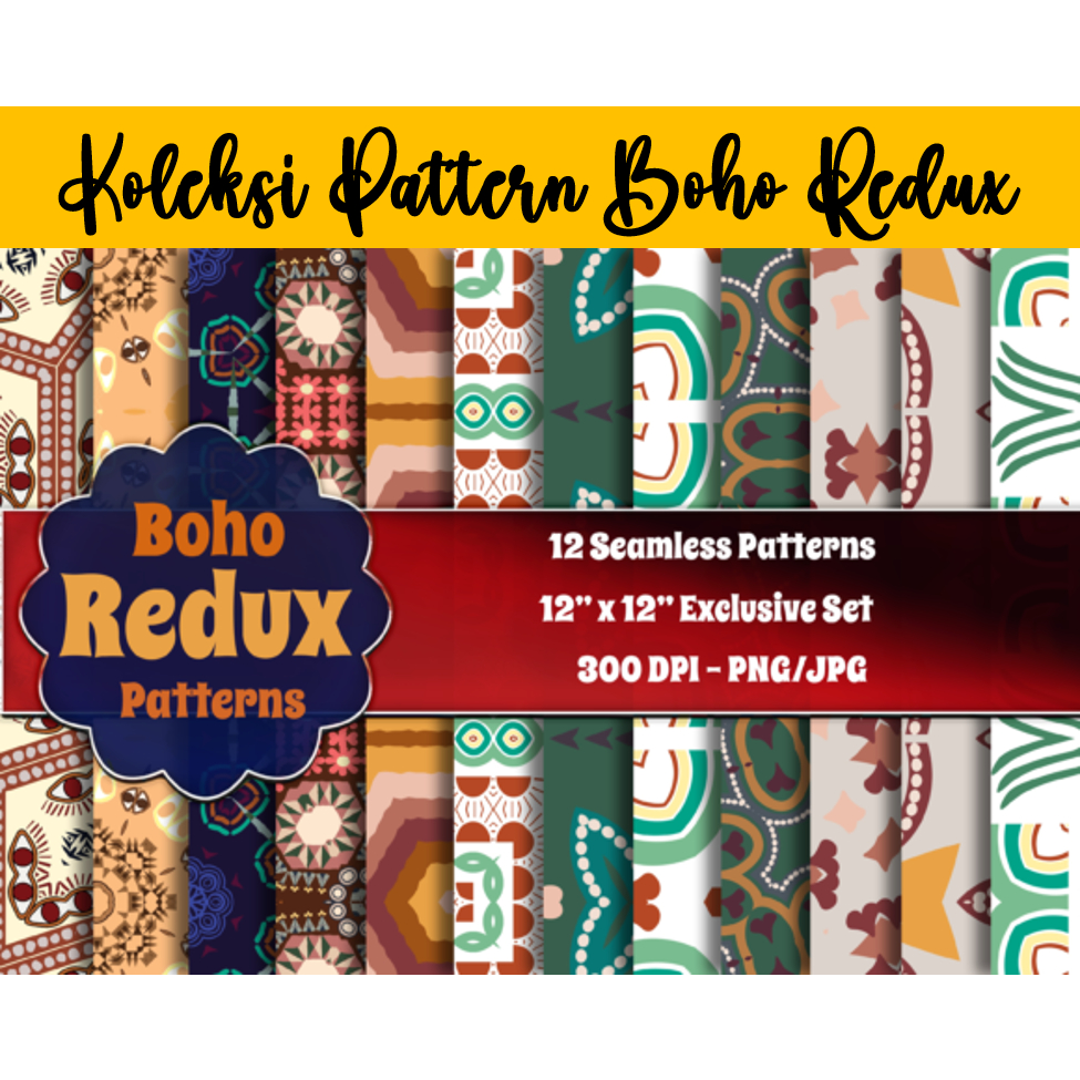 Jual Koleksi Pattern Boho Redux (12 Pattern) | Shopee Indonesia