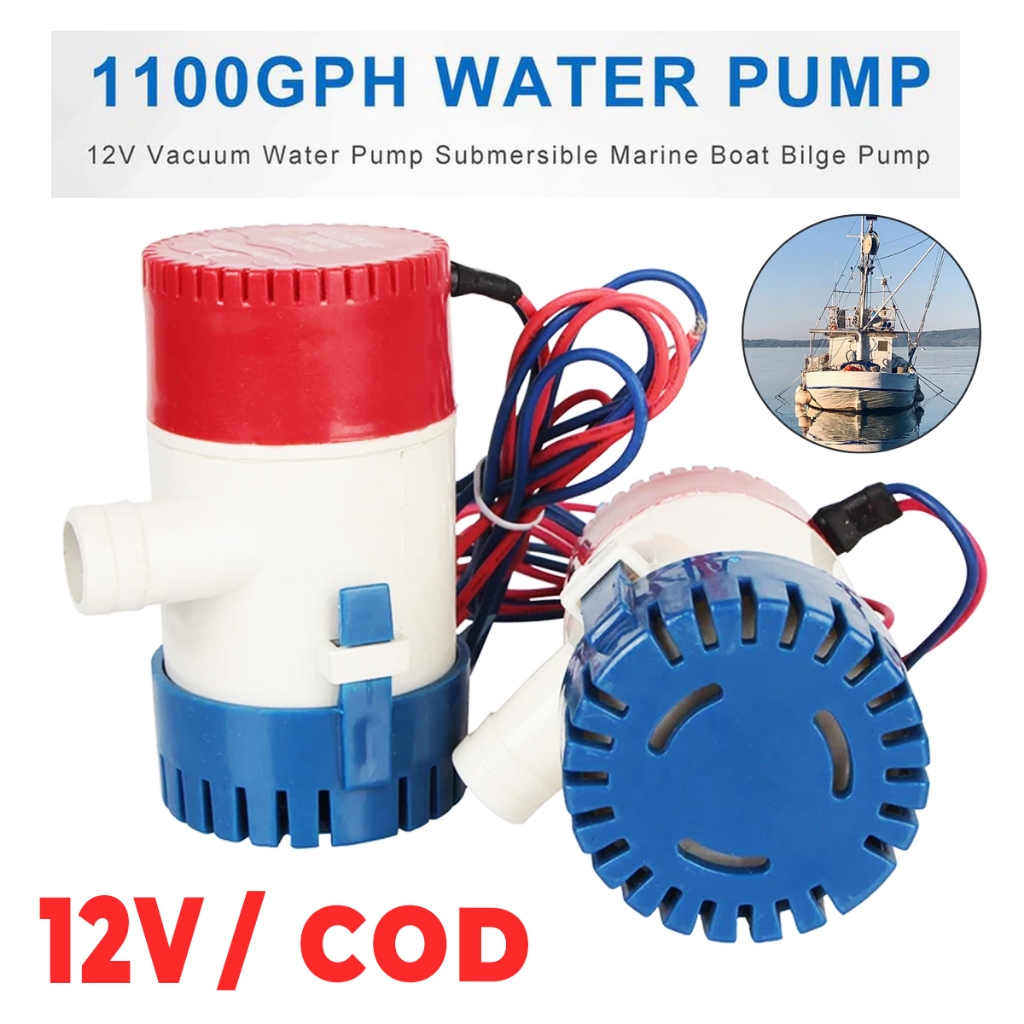 Jual [BISA COD] Pompa air celup Bilge pump 1100GPH CH8028 DC 12V ...
