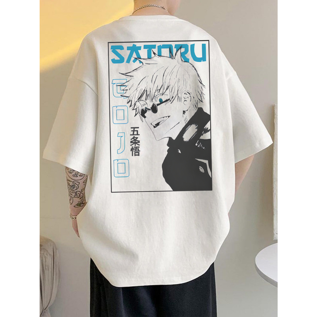Jual Haruko T-shirt Oversize Gojo Satoru Kaos Oversize Cotton Unisex ...