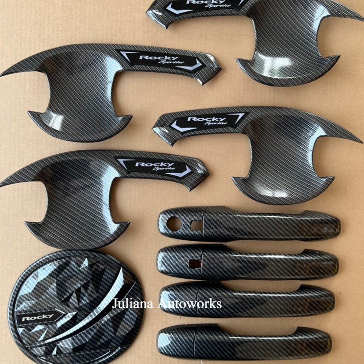 Jual PB Paket Outer Handle Tank Cover Bensin Carbon Rocky Raize g ...