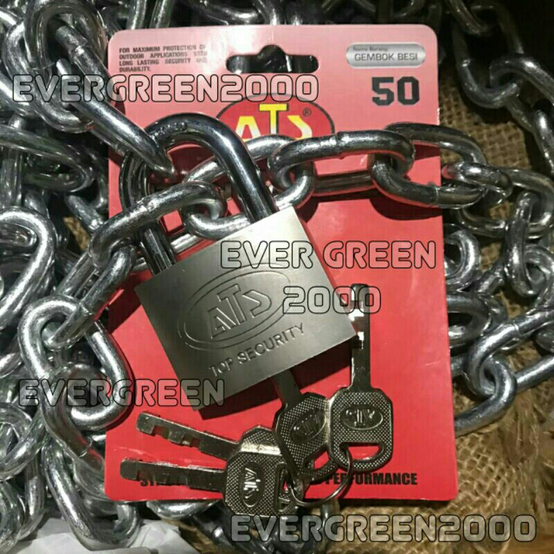 Jual Rantai Besar tebal 6 mm (HARGA per 1 METER) - Rantai Kapal ¼" (1/4 ...