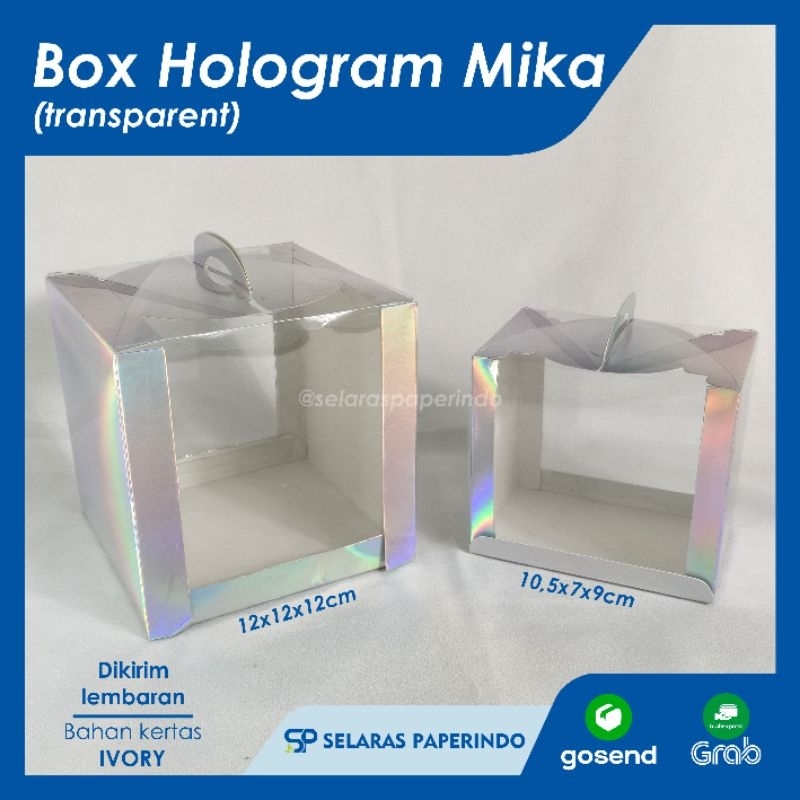 Jual ISI 10pcs box cup cake 12x12x12 transparent bening mika - gable ...