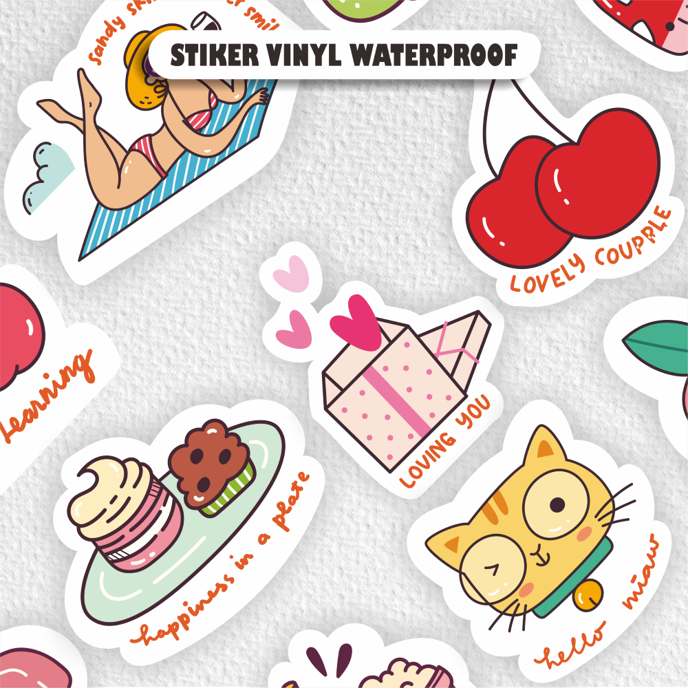 Jual [VINYL 7 CM] JUAL STIKER MURAH TEMA CUTE QUOTES part 1 /STIKER ...