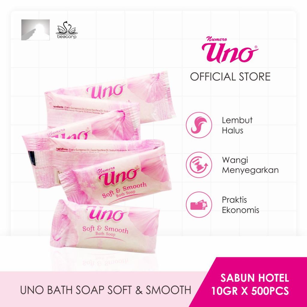 Jual SABUN HOTEL UNO 10GR X 500PCS BATH SOAP SOFT & SMOOTH | Shopee ...