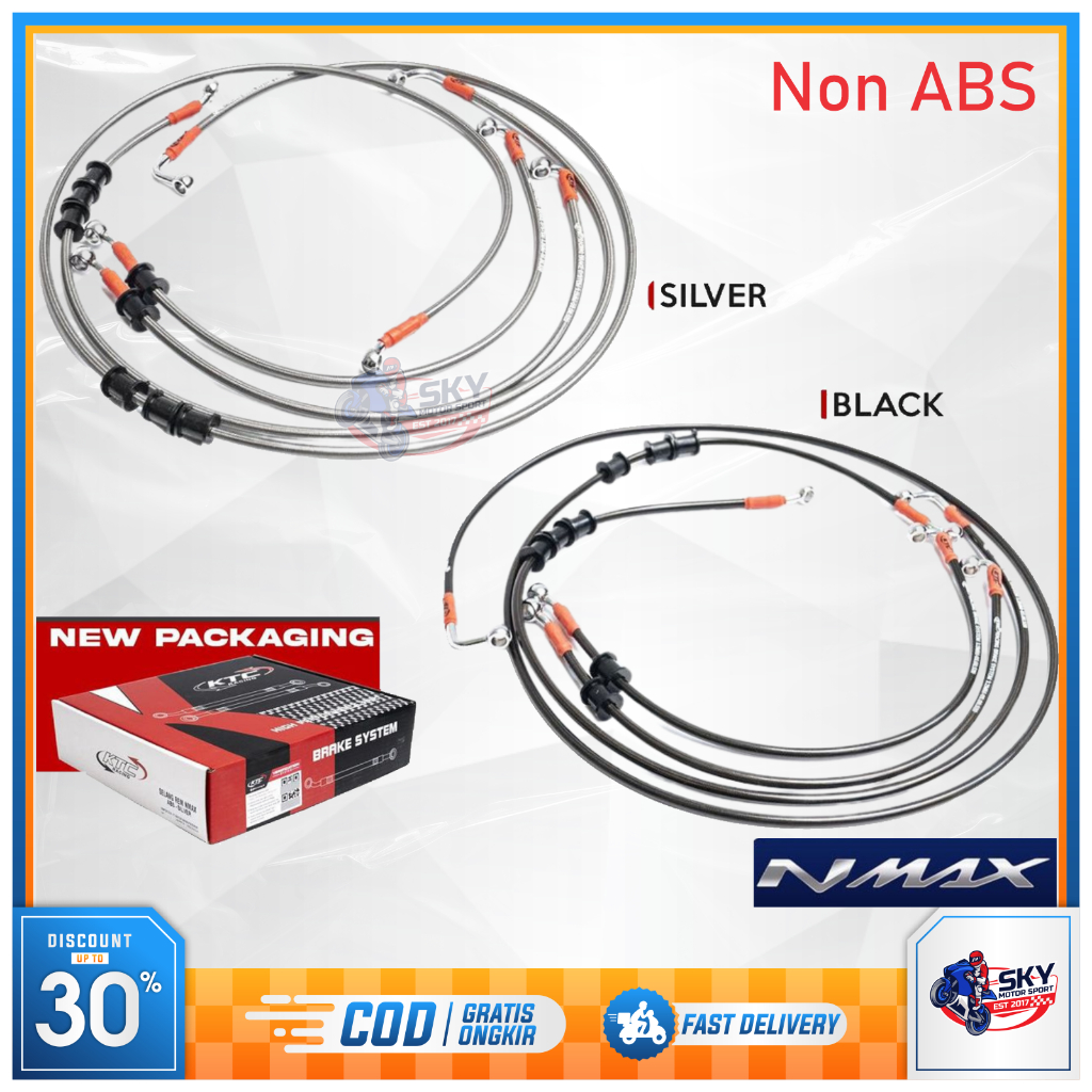 Jual Selang Rem Set KTC Nmax Old New Non ABS Depan Belakang Original | Shopee Indonesia
