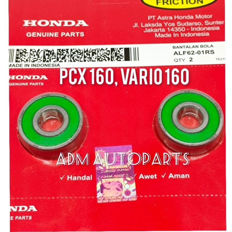 Jual Bearing roda depan kanan kiri 6201RS 2PCS PCX 160 ADV 160 Vario ...