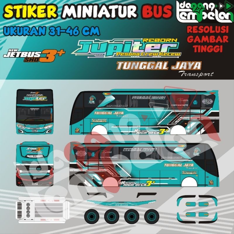 Jual Stiker Miniatur Bus Tunggal Jaya | Shopee Indonesia