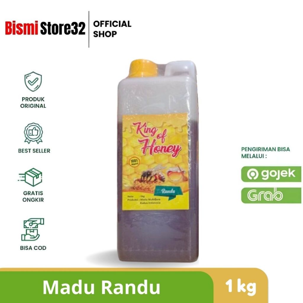 Jual Madu Randu 1kg Asli Tanpa Campuran - Madu Murni King Of Honey ...